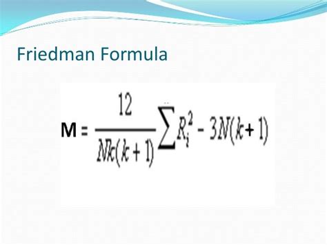 Friedman Two Way Analysis Of Variance By