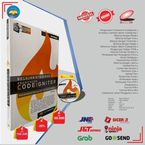 Jual Buku Belajar Otodidak Framework Codeigniter Teknik Pemrograman Web