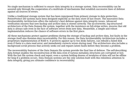 Conclusion Powerprotect Dd Data Invulnerability Architecture