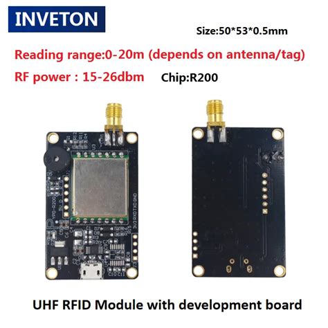 Mini Embedded 0 8M Long Range UHF RFID Reader Module Arduino Raspberry PI 860 960Mhz With One