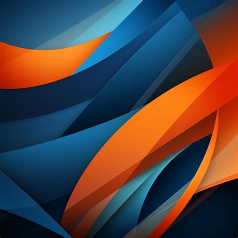 Premium Photo Photo Abstract Background Blue Orange Modern Geometric