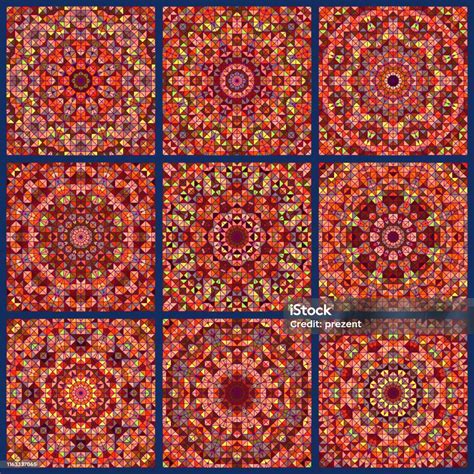 민족 인도 패치 워크 배경의 디지털 패턴입니다 원활한 벽지 토착 문화 전통 도자기 장식 모자이크 컬러 세라믹 타일 프린트 패턴 0명에 대한 스톡 벡터 아트 및 기타 이미지