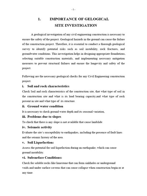 Geology Assignment Pdf