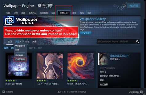 Wallpaper Engine 自动下载同步之前已经删除取消订阅的壁纸视频wallpaper取消订阅后怎么找回来 Csdn博客