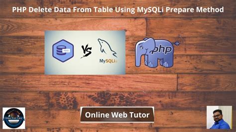 Php Delete Data From Table Using Mysqli Prepare Method