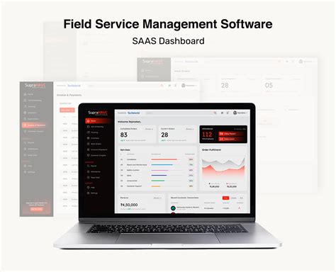 Field Service Management Software Ui Ux Dashboard Behance