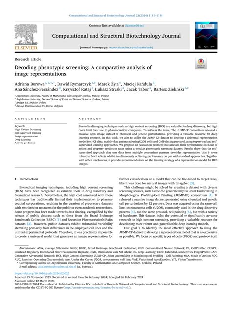 Pdf Decoding Phenotypic Screening A Comparative Analysis Of Image