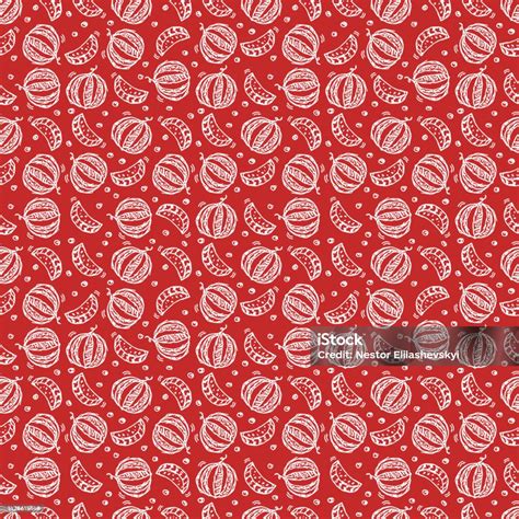 원활한 수박 패턴 수박을 사용한 벡터 낙서 일러스트레이션 수박을 가진 무늬 0명에 대한 스톡 벡터 아트 및 기타 이미지 0명 과일 낙서 드로잉 Istock