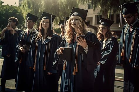 Premium Ai Image University Graduates Neural Network Ai Generated