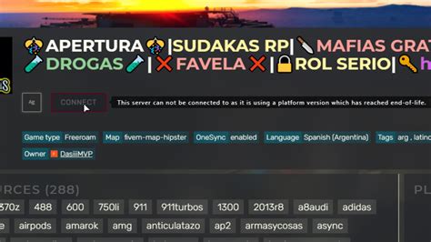 It Does Not Allow Joining The Server With The Connect Button Server Owners Cfxre Community
