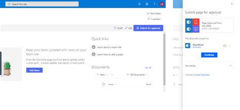 Programmatically Configure The Page Approval Flow For Modern Pages In