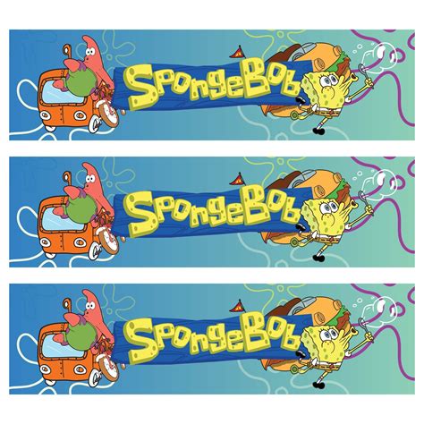 Spongebob Labels Free Printables All Free Printables
