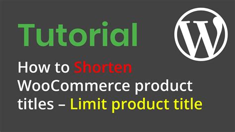 Solved How To Shorten Woocommerce Product Titles Limit Woocommerce Product Title Thembay