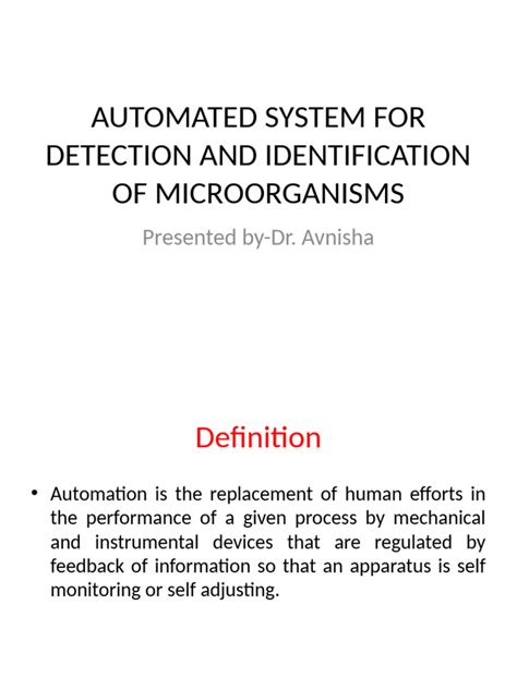 Automated System In Microbiology Pdf Laboratory Techniques Biology
