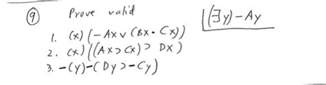 Solved LOGIC Prove Valid 1 X Ax V Bx Cx 2 X Ax Chegg Com