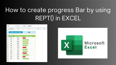 How To Create Progress Bar By Using Rept In Excel Youtube