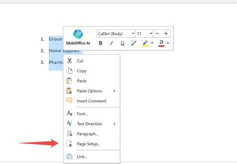 Change Default Settings For New Documents In MobiDocs MobiSystems