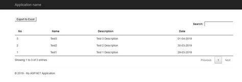 Creating Grid View In Aspnet Mvc With Search Pagination And Export To Excel