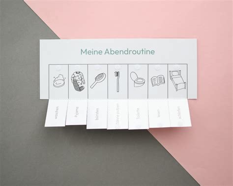 Abendroutine Plan Kinder Abend Kinder Tagesablauf Montessori Lernmaterial Routine Kinder