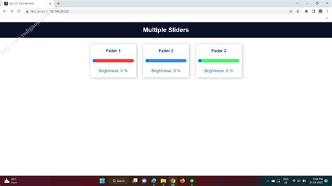 Esp8266 Nodemcu With Multiple Sliders Control Leds Brightness Pwm