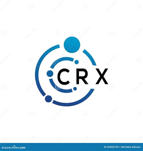 Crx Letter Logo Design On White Background Crx Creative Initials