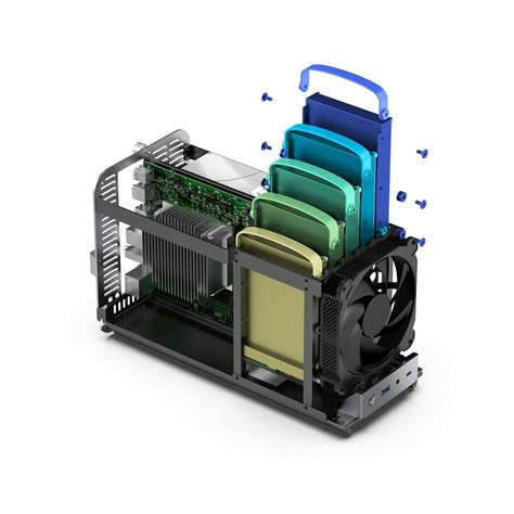 Jonsbo N1 Sff 13l Mini Itx 5 Bay Nas Case Grey Ple Computers