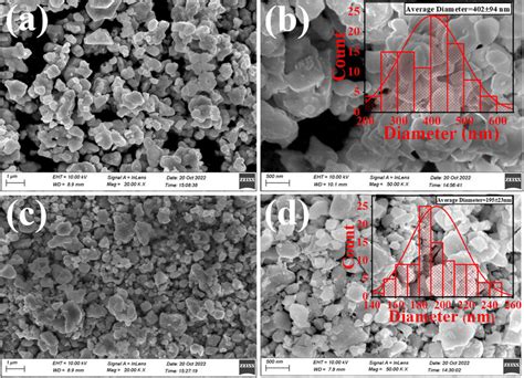 Fe Sem Micrographs Of A B Raw Batio3 Bt Powder And C D 20 H