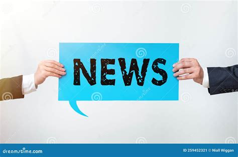 Text Sign Showing News Internet Concept Comprehensive Uptodate Information From Sources All