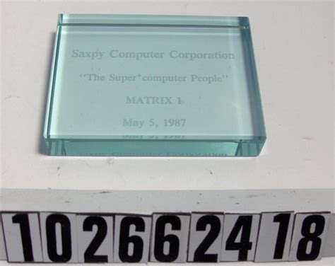 saxpy computer corporation paperweight 102662418 computer history
