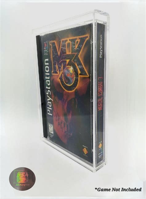Playstation 1 Ps1 Jewel Long Box Acrylic Video Game Case Protector U Bsacrylics