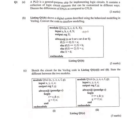 QI A A PLD Is A General Purpose Chip For Chegg