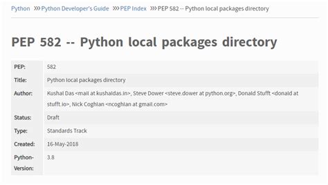 pep 582 package manager frostming