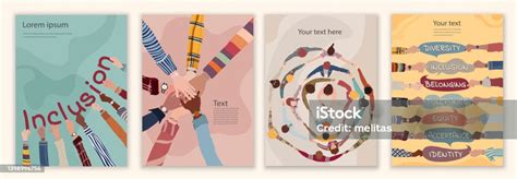 다양성 포용과 평등 개념 다양한 문화를 가진 사람들이 원을 형성합니다 다문화 남성과 여성의 그룹 편집 가능한 브로셔 템플릿 전단지 전단지 커버 포스터 손을 위로 사회적