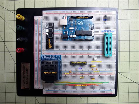 Burn Arduino Bootloader On Atmega 328 Tqfp And Dip Chips On Breadboard