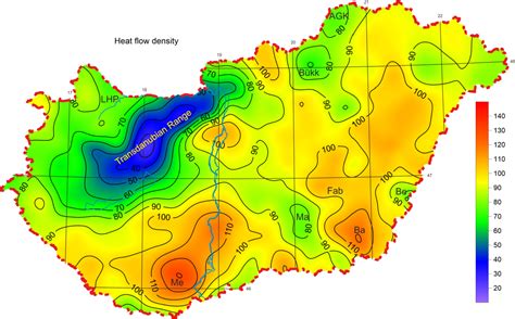 Figure 3 From Updating The Geothermal Database And The Heat Flow Density Map Of Hungary