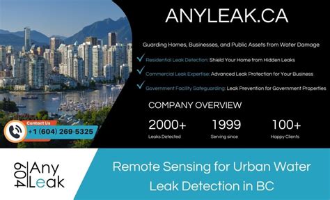 Remote Sensing For Urban Water Leak Detection In Bc Water Leak Detection And Repair Solutions