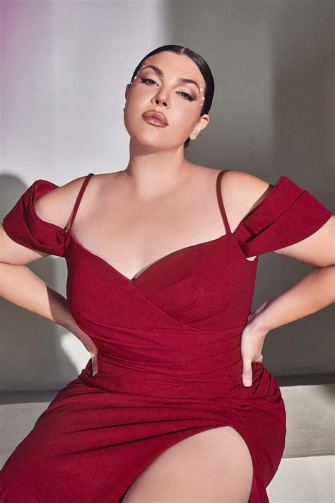 Burgundy Cinderella Divine Kv1057c Off Shoulder Long Plus Size Evening