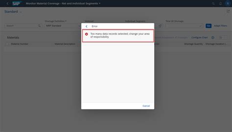 Too Many Data Records Selected For Monitor Materia Sap Community