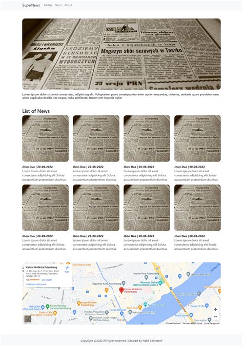 Membuat Website Berita Sederhana Dengan Bootstrap Sahretech