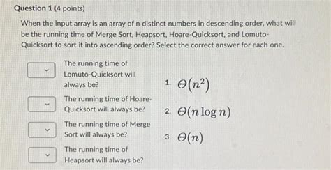 Solved When The Input Array Is An Array Of N Distinct