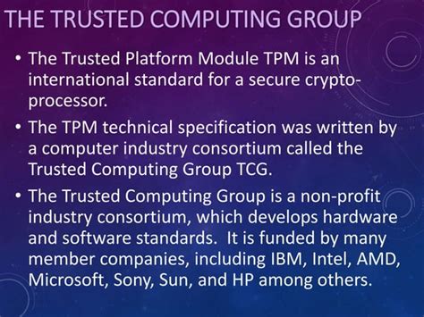 Trusted Computing Security Platformppt Operating Systems Computer Software And Applications