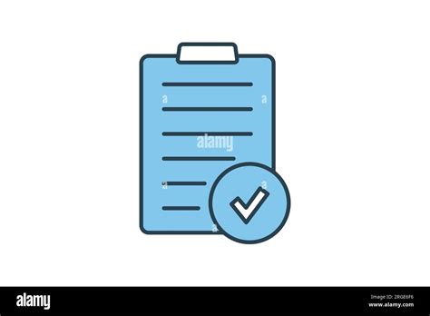 Survey Icon Icon Related To Survey Flat Line Icon Style Simple Vector Design Editable Stock