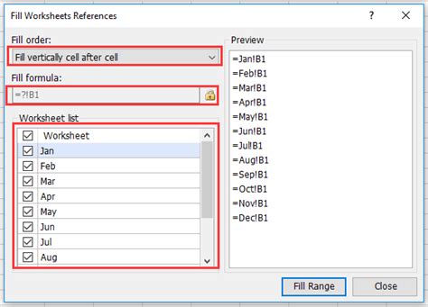 how to create 3d reference to sum same range across multiple sheets in