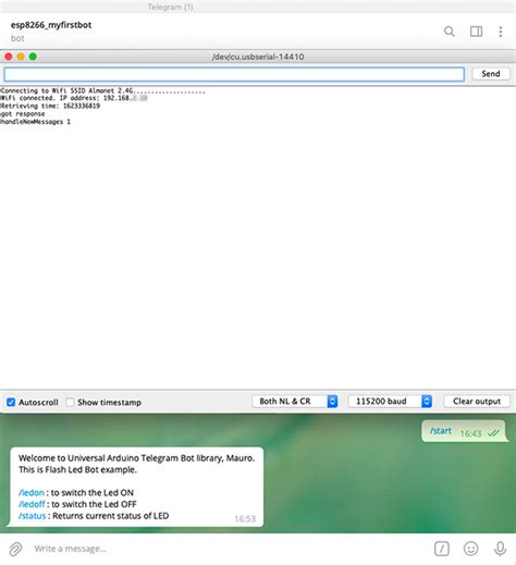Telegram Bot Esp8266 Mauro Alfieri Wearable Domotica Robotica