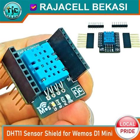 Jual Wemos D1 Mini Dht11 Dht 11 Module Sensor Shield Suhu And Kelembapan Sensor Standar Kota