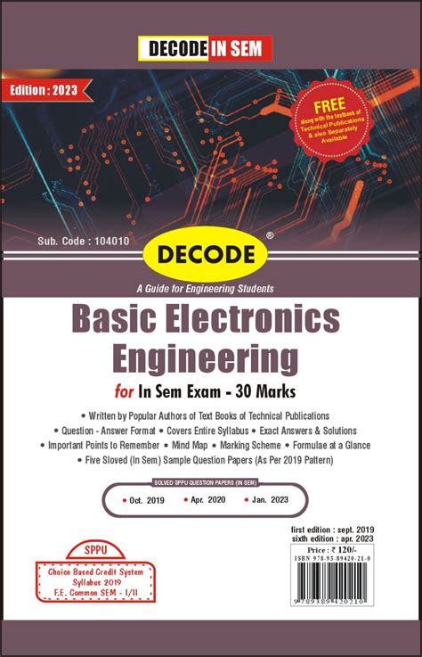 basic electronics engineering for sppu 19 course fe i ii common technical publications