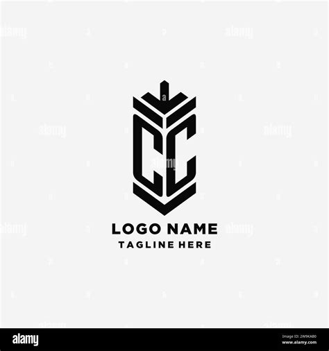Initials Cc Shield Logo Design Creative Monogram Logo Inspiration