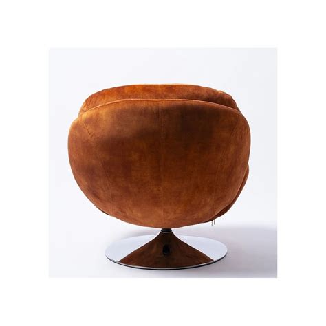 Memento Armchair In Rust Velvet