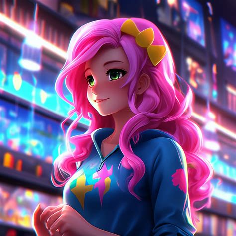 Pinkie Pie Anime Mensch