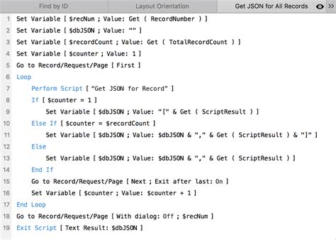 Omnigraffle And Filemaker Generating Json